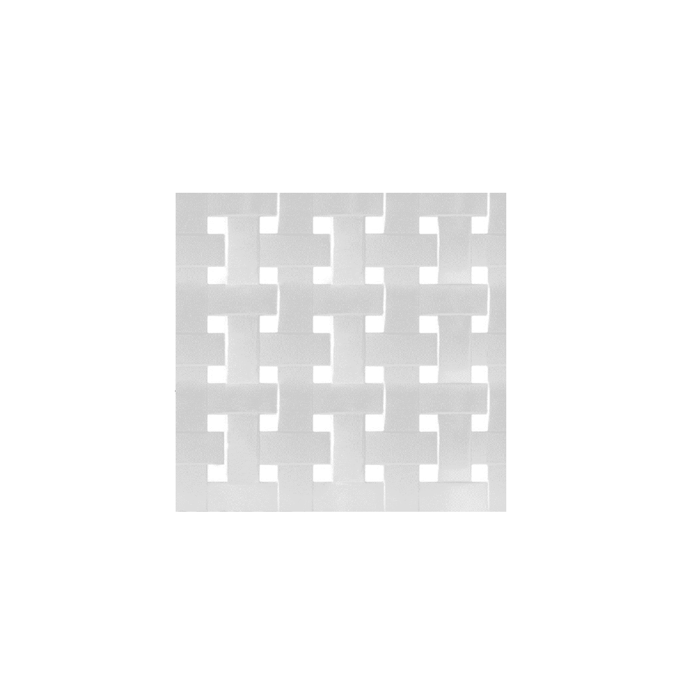 CHAPA PERFORADA TRENZALUM 2000X1000X1 2C BLANCO - Accesorios Montecarlo